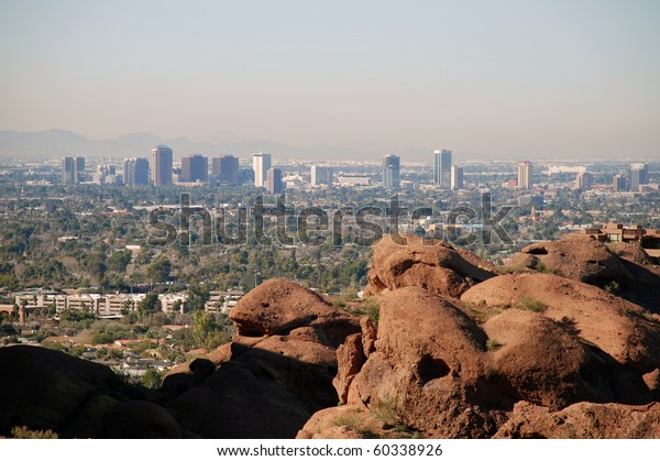 Phoenix Skyline View Camelback Mountain Stock Photo (Edit Now) 60338926