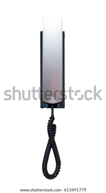 Phone Attached Wall Stock Photo (Edit Now) 613491779