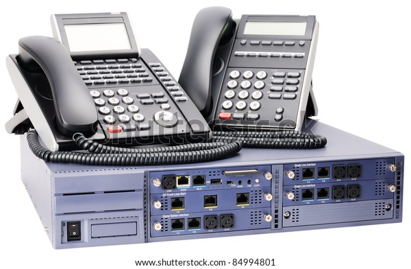 Phone Switch System Two Digital Telephone Stock Photo (Edit Now) 84994801