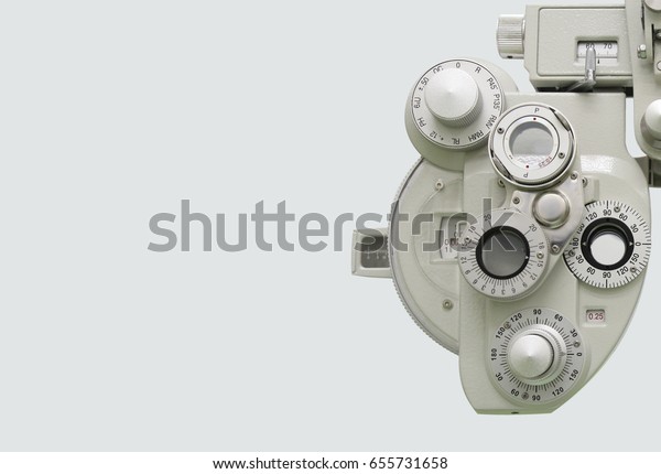 Phoropter Ophthalmic Testing Device Machine On Stock Photo 655731658 ...