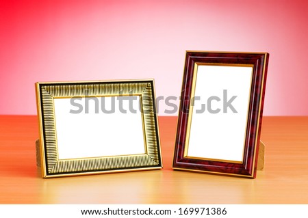 Photo Frames On Table Stock Photo (Edit Now) 169971386 - Shutterstock