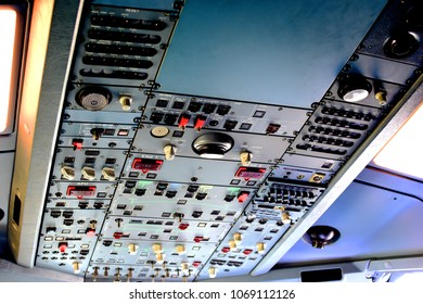 Photography Switch Light Displayinstrumentthrottle Aircraft Cockpit ...