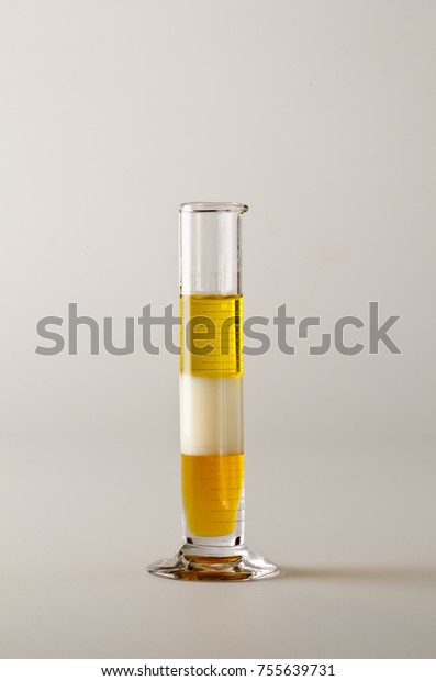 Physics Density Column Test Tube Containing Stock Photo 755639731 ...