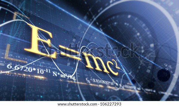 Physics Science Abstract Background Different Formulas Stock Photo ...