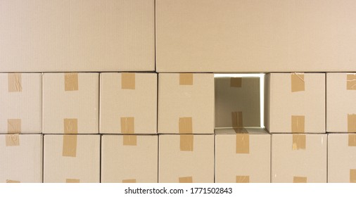 Inserting Box Stack Cartons Goods Warehouse Stock Photo 1773332084 ...