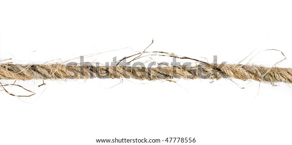 Piece String On White Background Stock Photo (Edit Now) 47778556