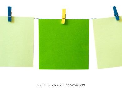 Pieces Note Paper Pegged String On Stock Photo 1152528299 | Shutterstock