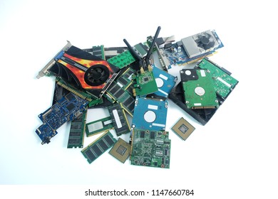 Pile Computer Hardware Part Electronic Waste Foto de stock 1147660784 ...