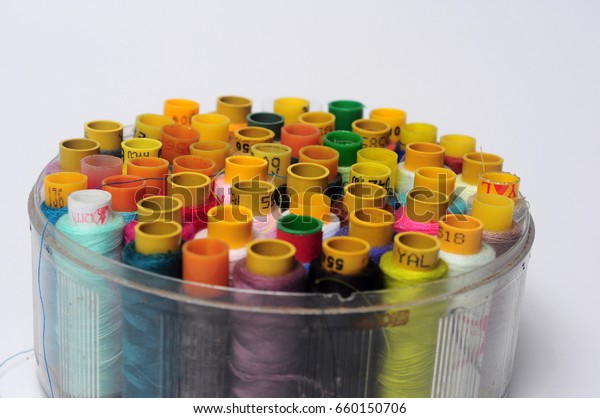 Pile Sewing Thread Container Stock Photo 660150706 | Shutterstock