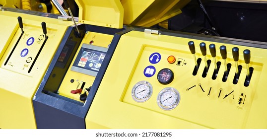 Piling Machine Control Panel Levers Stock Photo 2177081295 | Shutterstock