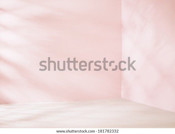 Pink Empty Room Stock Photo (Edit Now) 181782332