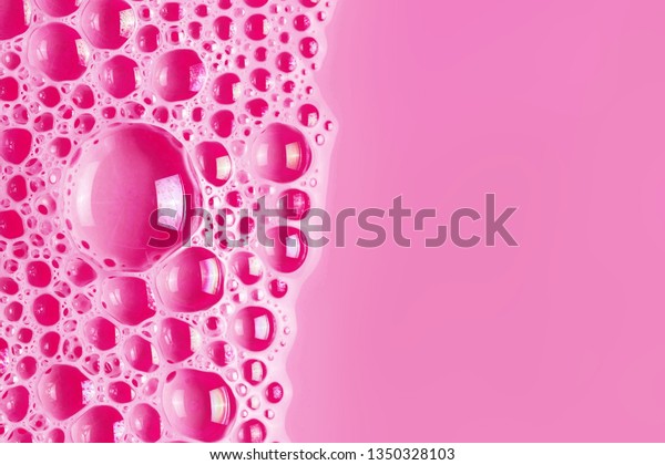 Pink Foam Bubble Texture Empty Copy Stock Photo (Edit Now) 1350328103