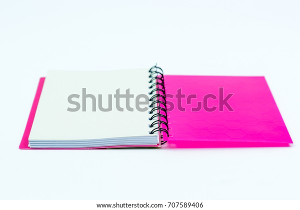 Pink Notebook Stock Photo (Edit Now) 707589406