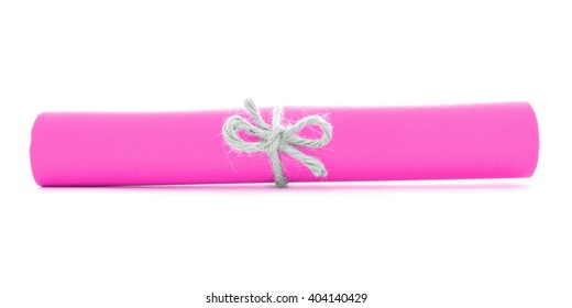Pink Paper Scroll Tied String Single Stock Photo 404140429 | Shutterstock