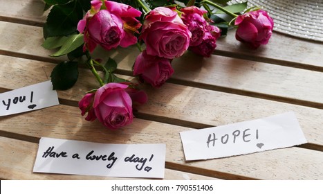 Pink Rose Notes Background Stock Photo 790551406 | Shutterstock