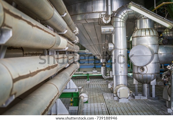 Pipe Line Process Area Refinery Plant Stock Photo 739188946 | Shutterstock