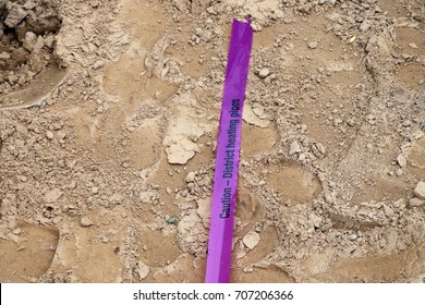 Pipe Trench Detectable Underground Warning Tape Stock Photo (Edit Now ...