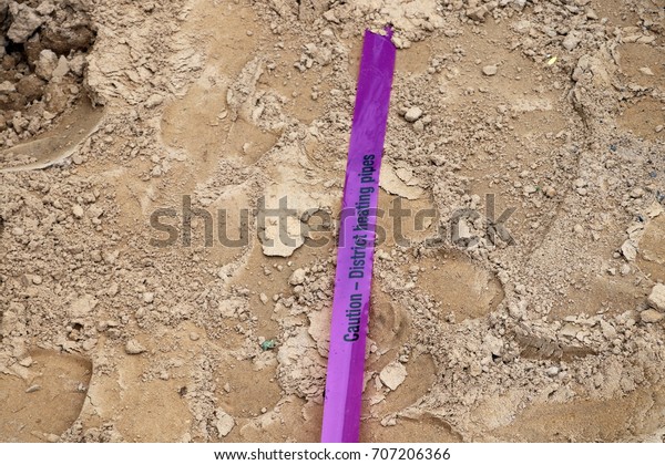 Pipe Trench Detectable Underground Warning Tape Stock Photo (Edit Now ...