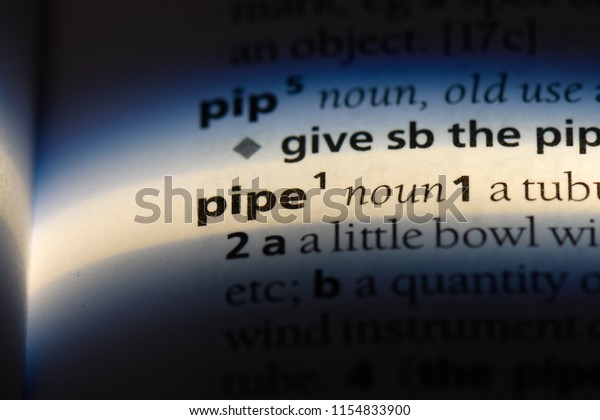 Pipe Word Dictionary Pipe Concept Stock Photo 1154833900 | Shutterstock