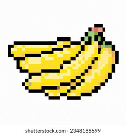 Pixel Art Vector-style Image Bananas AI-generated image 2348184933 ...