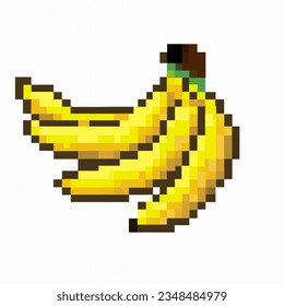 Pixel Art Vector-style Image Banana AI-generated image 2348187235 ...