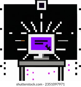 Pixel Art Vector-style Image Display Lcd AI-generated image 2310239279 ...