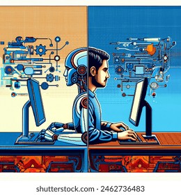 Pixel Art Vector-style Image Side View AI-generated image 2462736329 ...