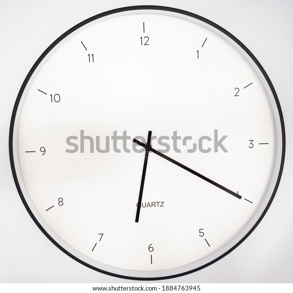 Plain Clock Face On White Background Stock Photo 1884763945 | Shutterstock