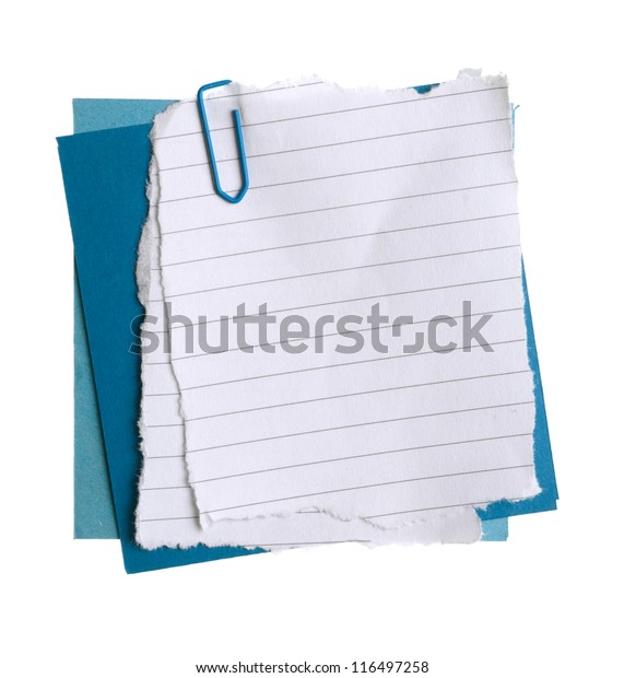 Plain Paper Notes Staple Stock Photo 116497258 | Shutterstock