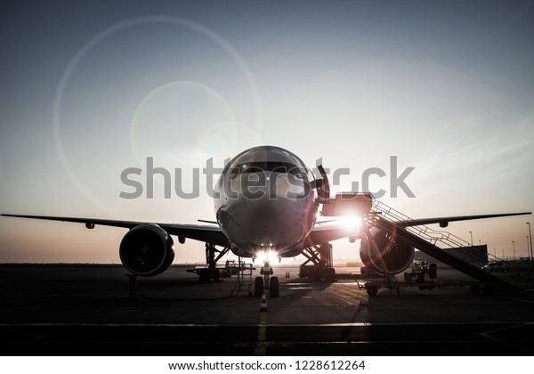 Plane Front View Stock Photo (Edit Now) 1228612264