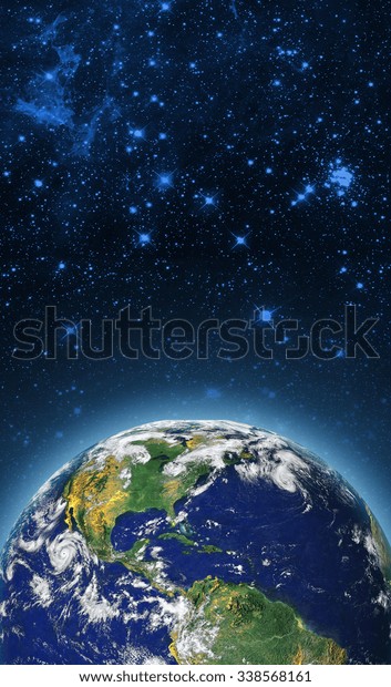 Planet Earth Outer Space Imaginary View Stock Photo 338568161 ...
