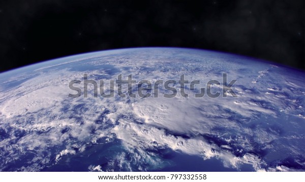 Planet Earth Space Dramatic View Elements Stock Photo 797332558 ...