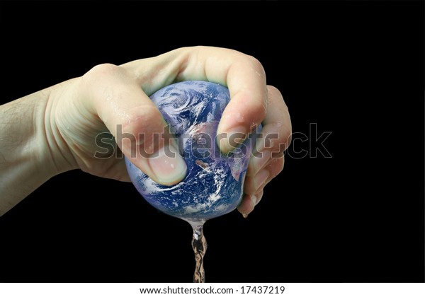 Planet Earth Squeezed Squashed Stock Photo 17437219 | Shutterstock