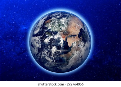 Planet Earth Star Elements This Image Foto Stok 297949139 | Shutterstock