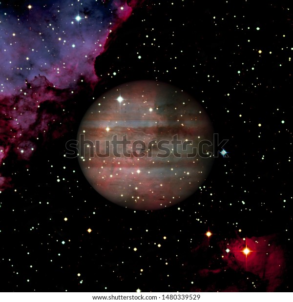 Planet Jupiter Outer Space Science Wallpaper Stock Photo 1480339529 ...
