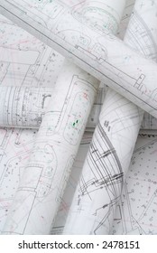 Plans Maps On Table Stock Photo 2478151 | Shutterstock