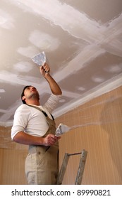 21,431 Plaster ceiling construction Images, Stock Photos & Vectors ...
