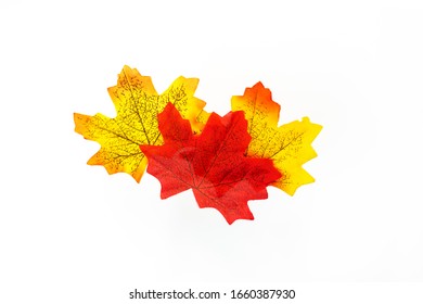 Plastic Artificial Maple Leaf Made Fabric Stock Photo 1660387930 ...