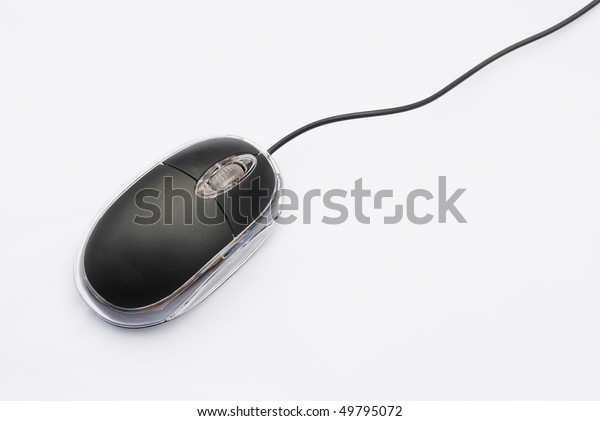 Plastic Black Computer Mouse Long Connection Stock Photo 49795072 ...