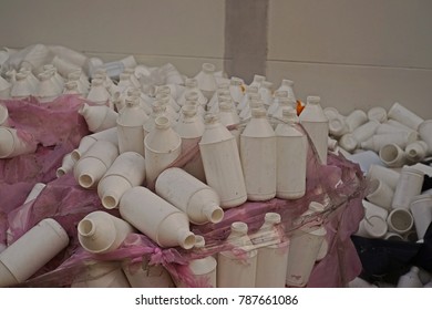 Plastic Bottle Container Improper Storage Warehouse Stock Photo ...