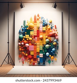 Generate AI Plastic bricks Styles with Shutterstock's AI Image Generator