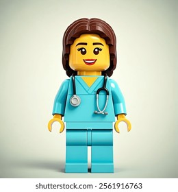 Lego Doctor Figurine Front Shot Angle AI-generated image 2448398853 ...