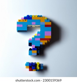 Question Mark Made Lego Blocks AI-generated image 2556044771 | Shutterstock