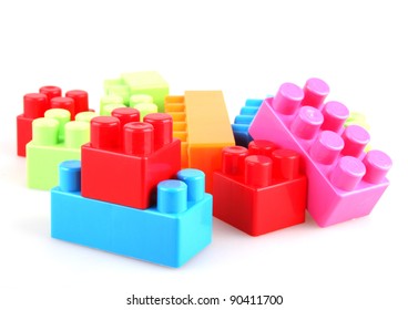 Plastic Building Blocks Stock Photo (Edit Now) 90411787