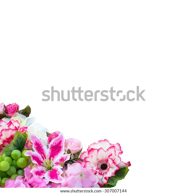 Plastic Flora Frame Stock Photo (Edit Now) 307007144