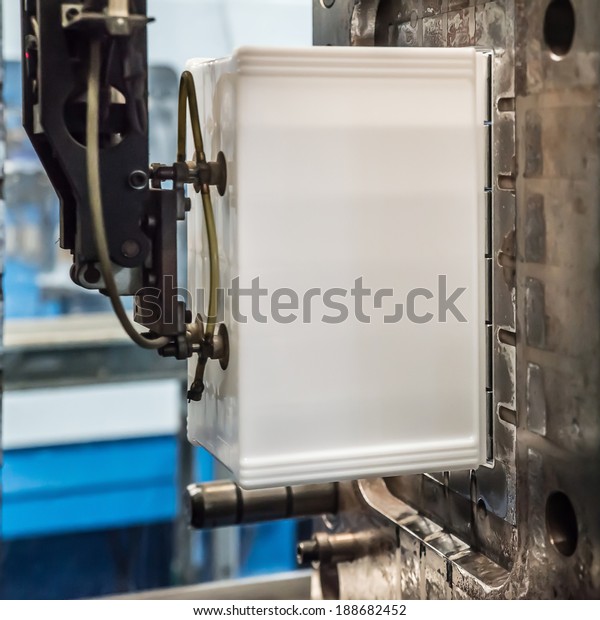 Plastic Injection Molding Machine Working Factory Stock Photo 188682452 ...