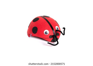 Plastic Ladybug Isolated White Background High Stock Photo 2152000571 ...