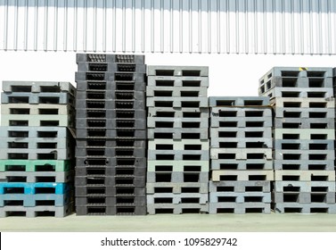 Plastic Pallets Layers Texture Background Stock Photo 1095829742 ...