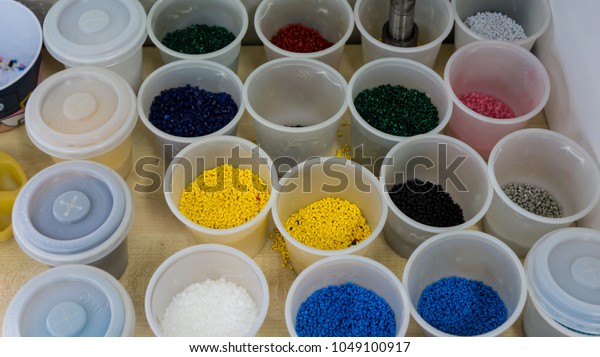 Plastic Pellets Container Raw Material Injection Stock Photo 1049100917 ...