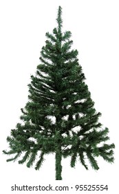 Plastic Pine Tree Isolated On White Stock Photo (Edit Now) 95525554